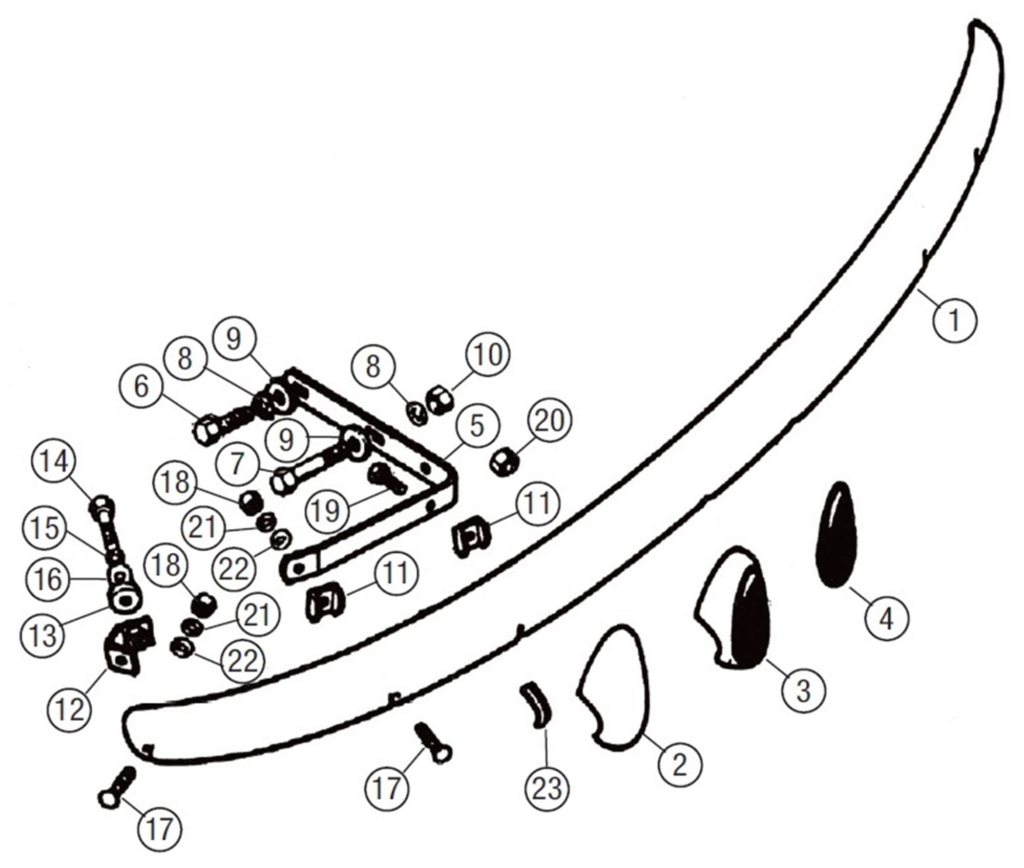 MGB Front Chrome Bumper | Rimmer Bros