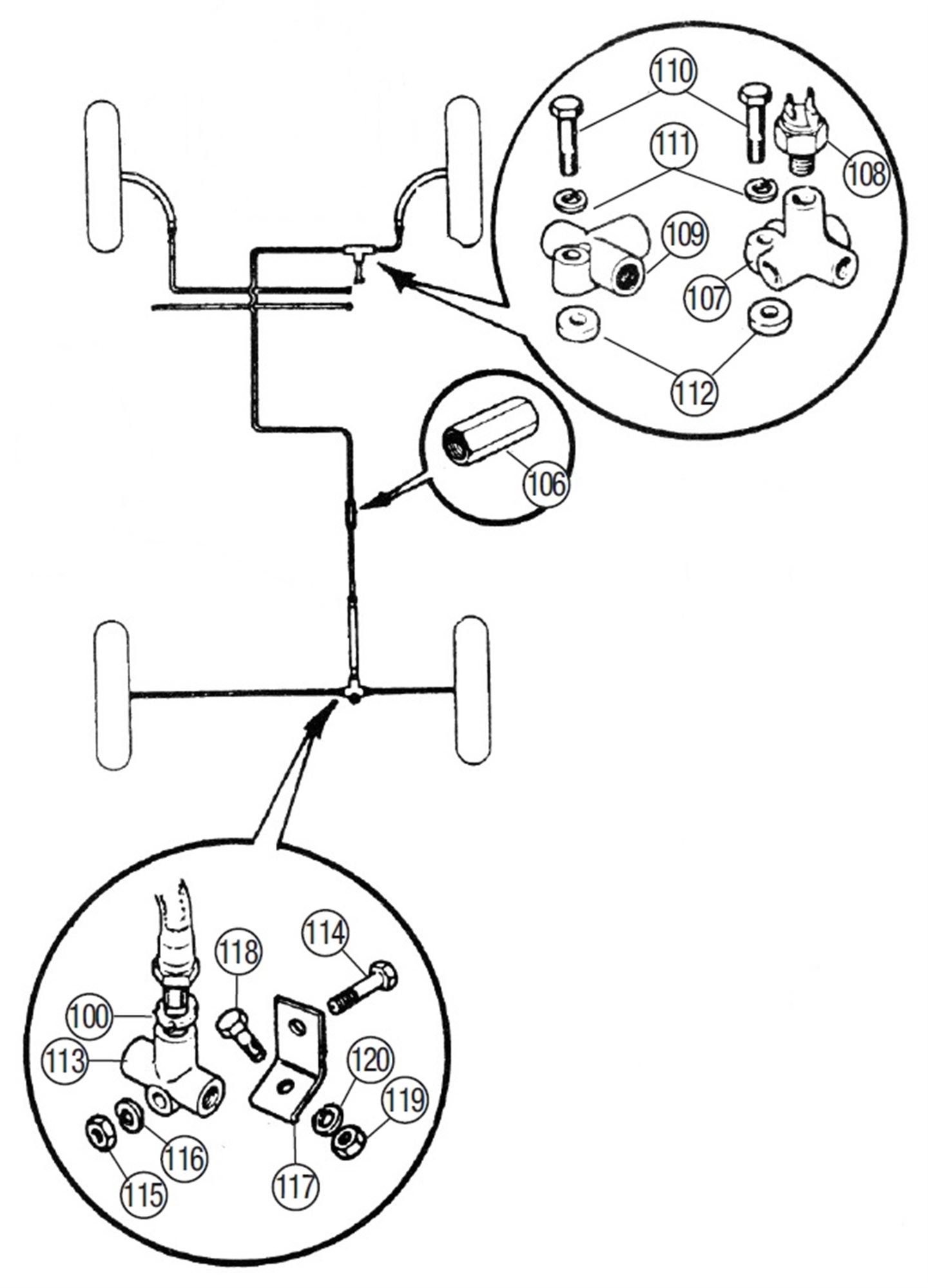 MGB Brake Pipe Connectors | Rimmer Bros