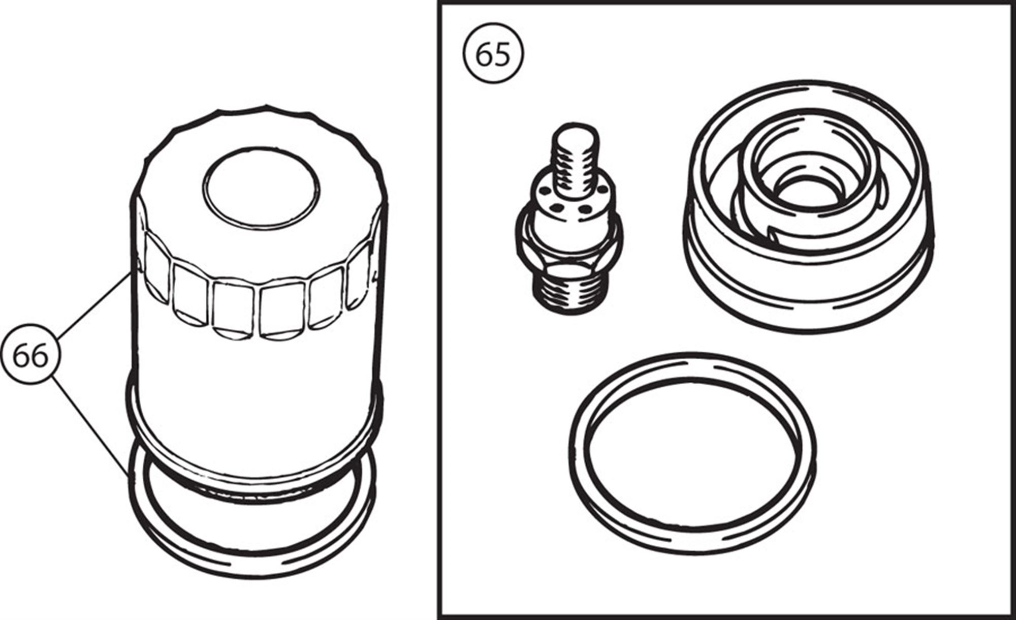 Spin-On Oil Filter Conversion Kit - 4 Cylinder