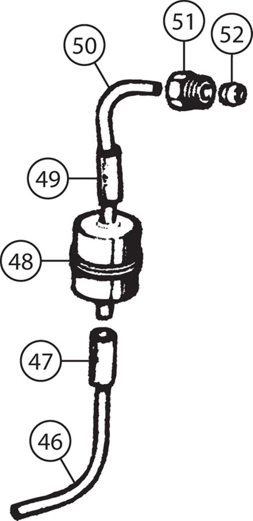 Pipe Work - Intermediate to Pump Pipes - with Fuel Filter