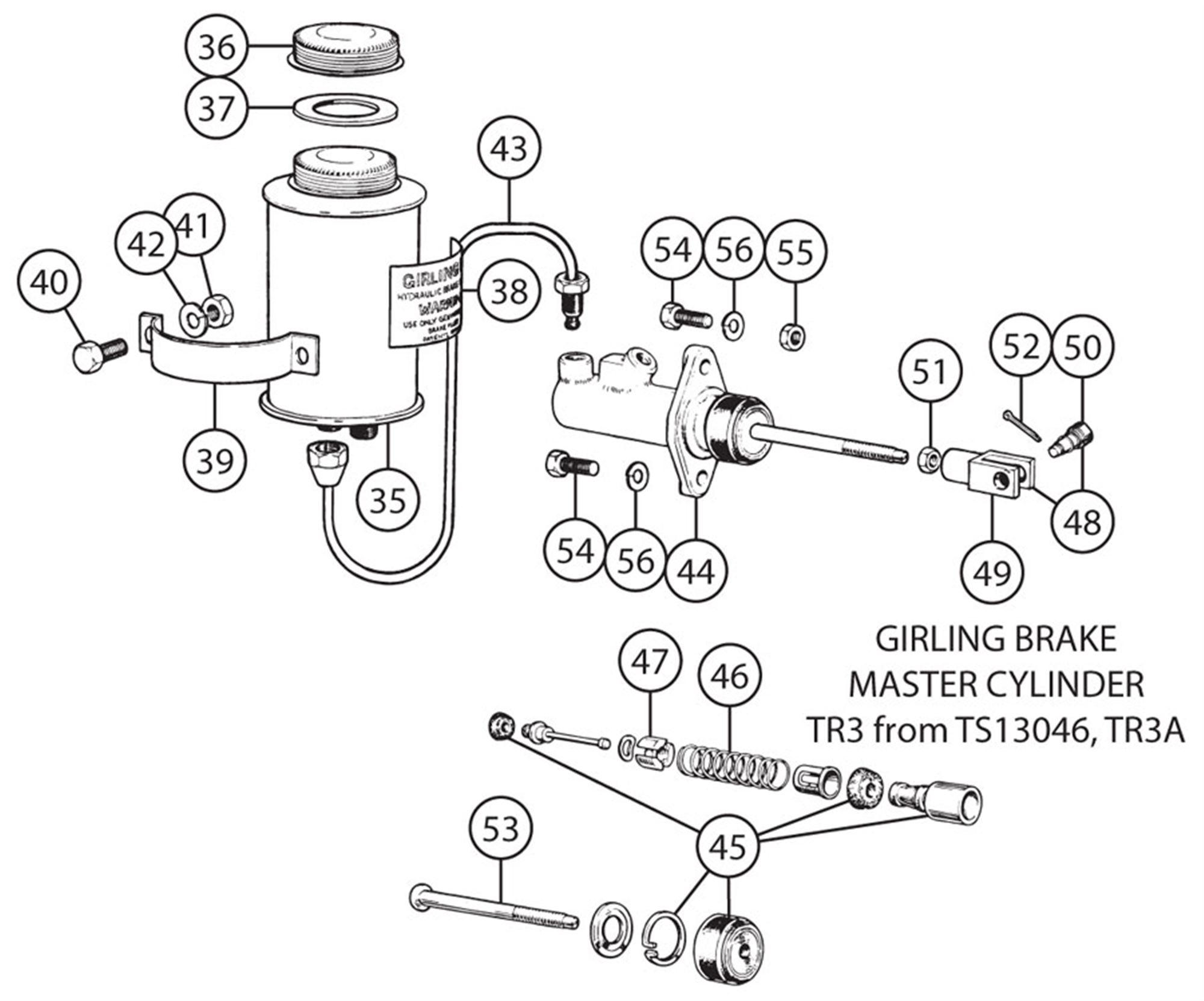Girling Brake Master Cylinder