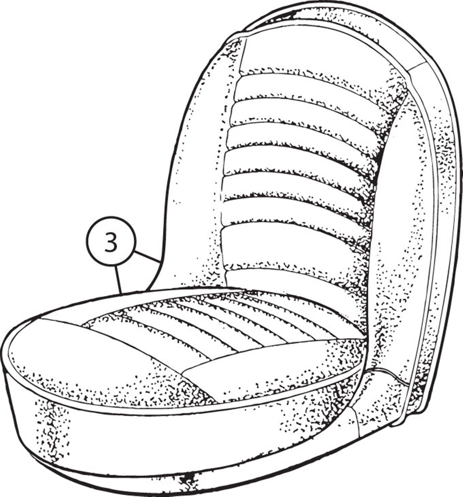 Triumph TR3A Front Seat Cover Kits | Rimmer Bros