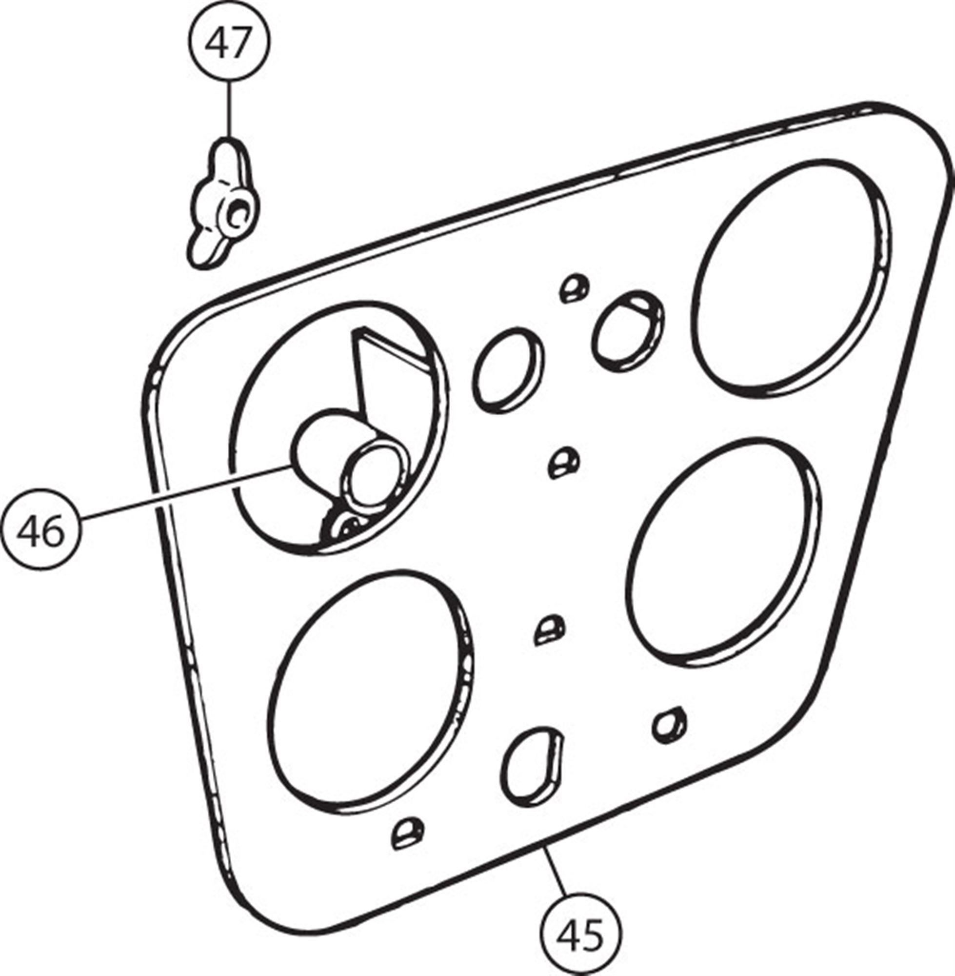 Triumph TR2-3A Centre Instrument Panel | Rimmer Bros