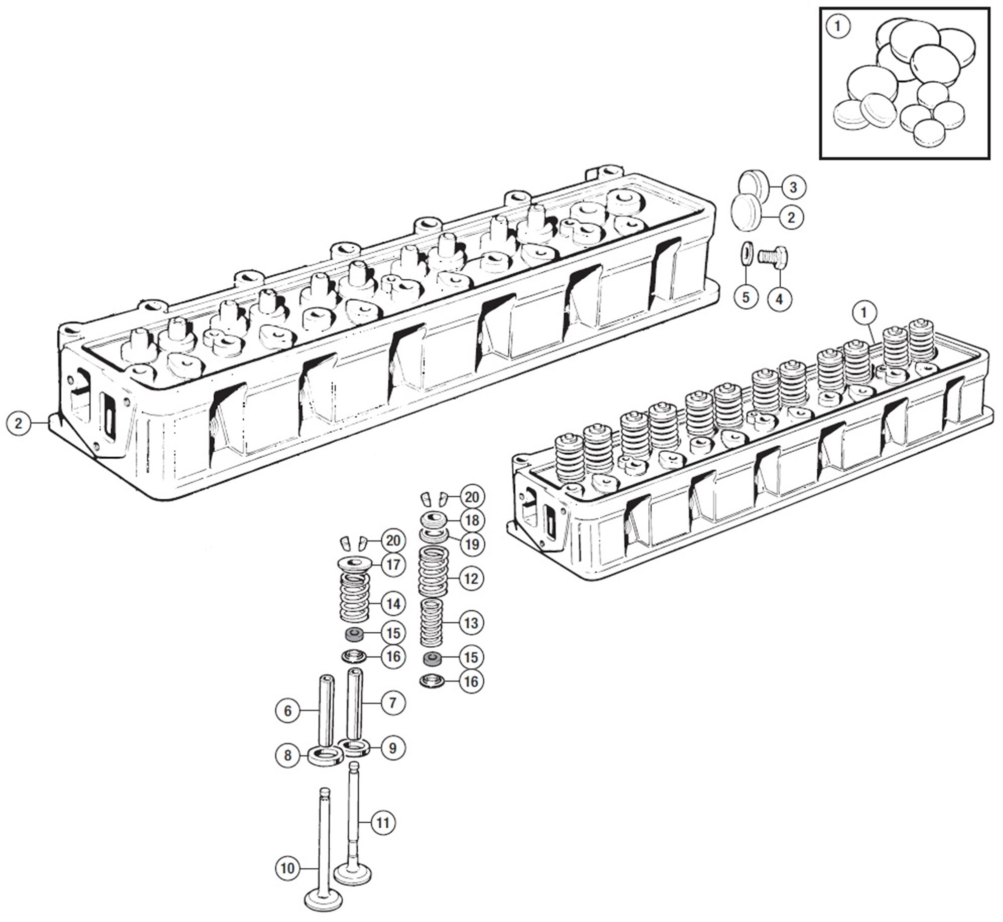Triumph TR6 Valves, Guides and Springs | Rimmer Bros