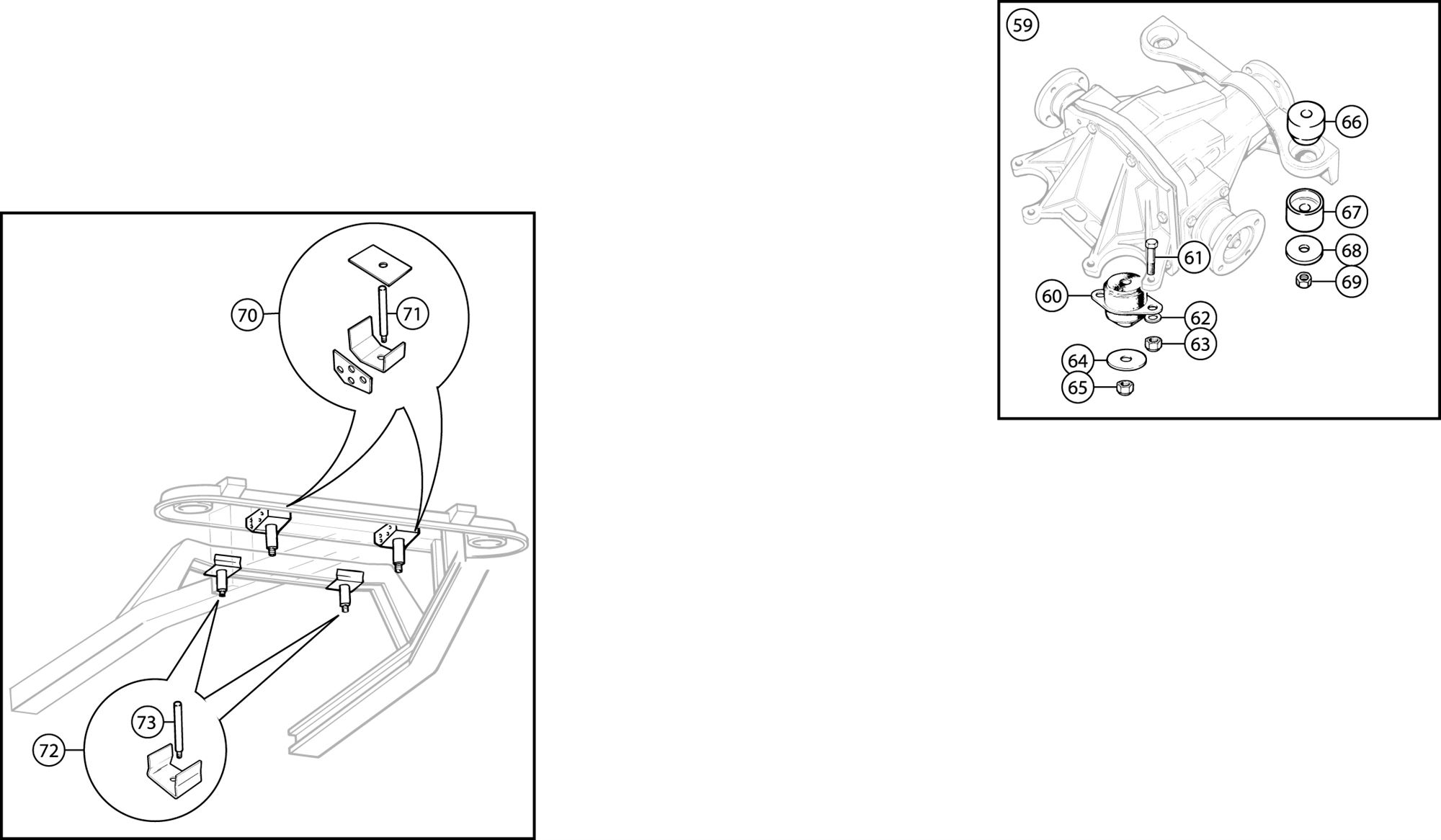 Triumph TR6 Rear Axle Mountings | Rimmer Bros