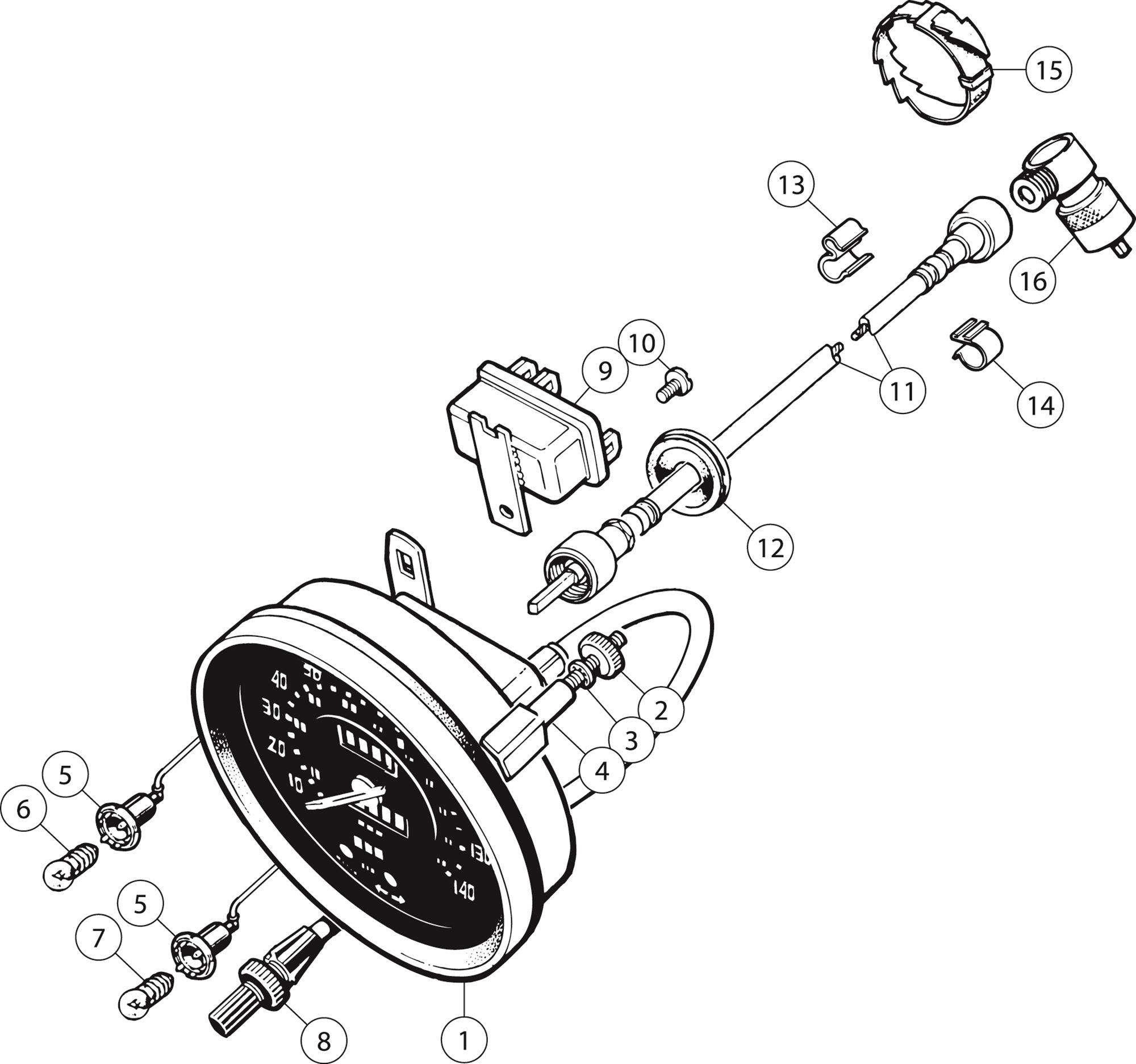 Triumph TR6 Speedometer - CR/CF Series | Rimmer Bros