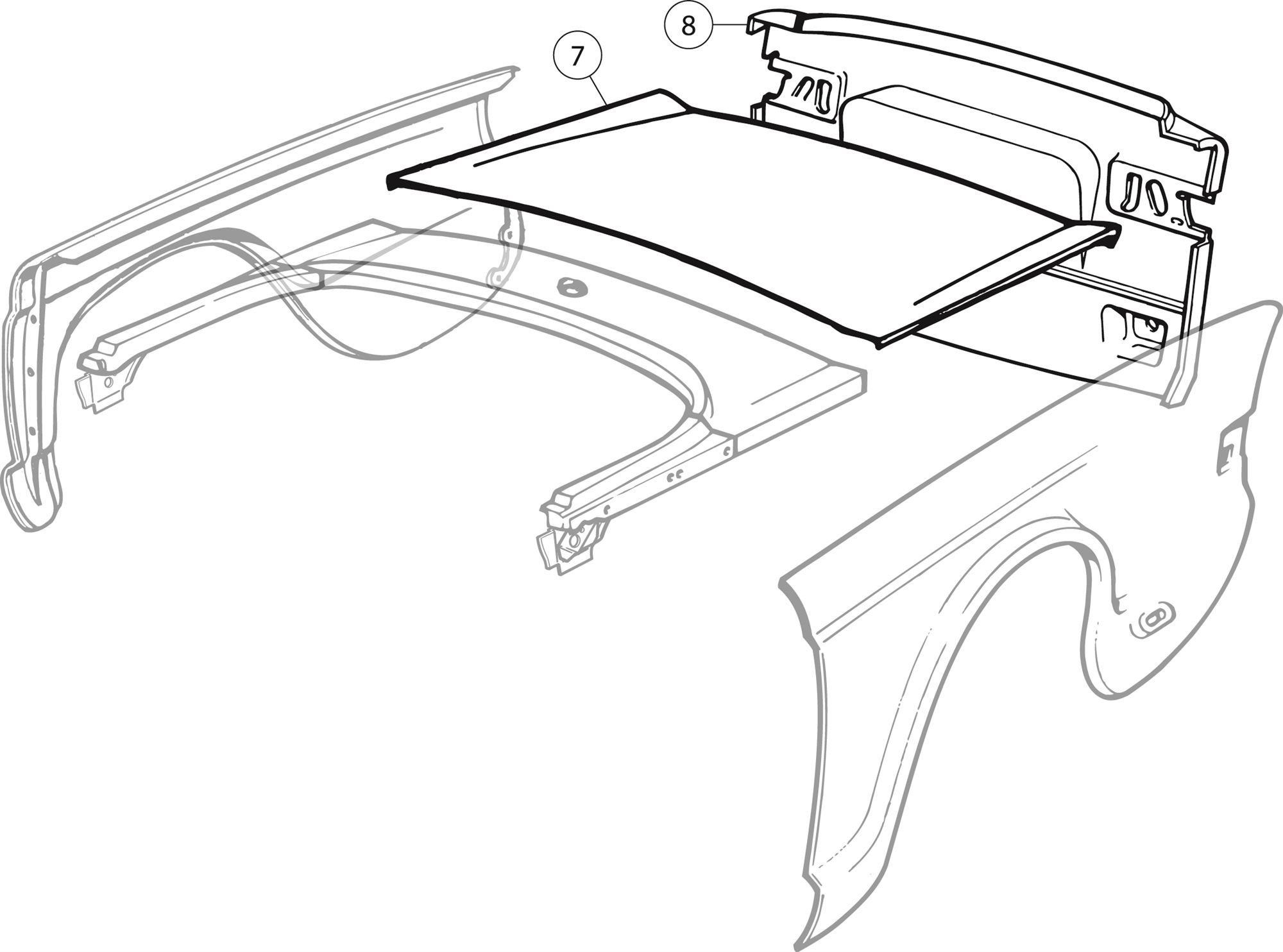 Triumph TR6 Boot Lid and Rear Valance | Rimmer Bros