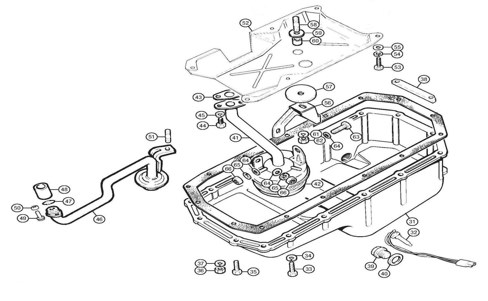 Rover V8 Sump and Oil Pick-Up Pipe | Rimmer Bros