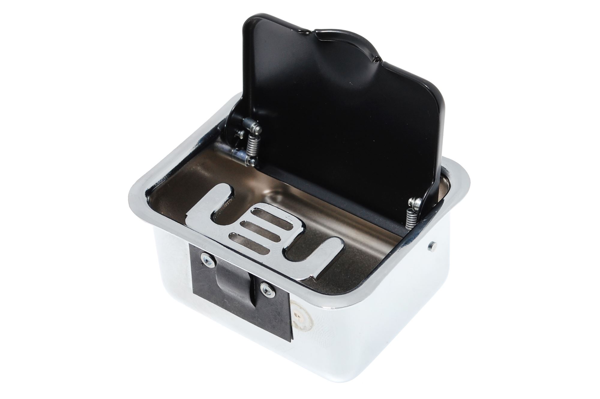 Ashtray Assembly - Console Mounted - Black/Chrome - HZA5390 | Rimmer Bros