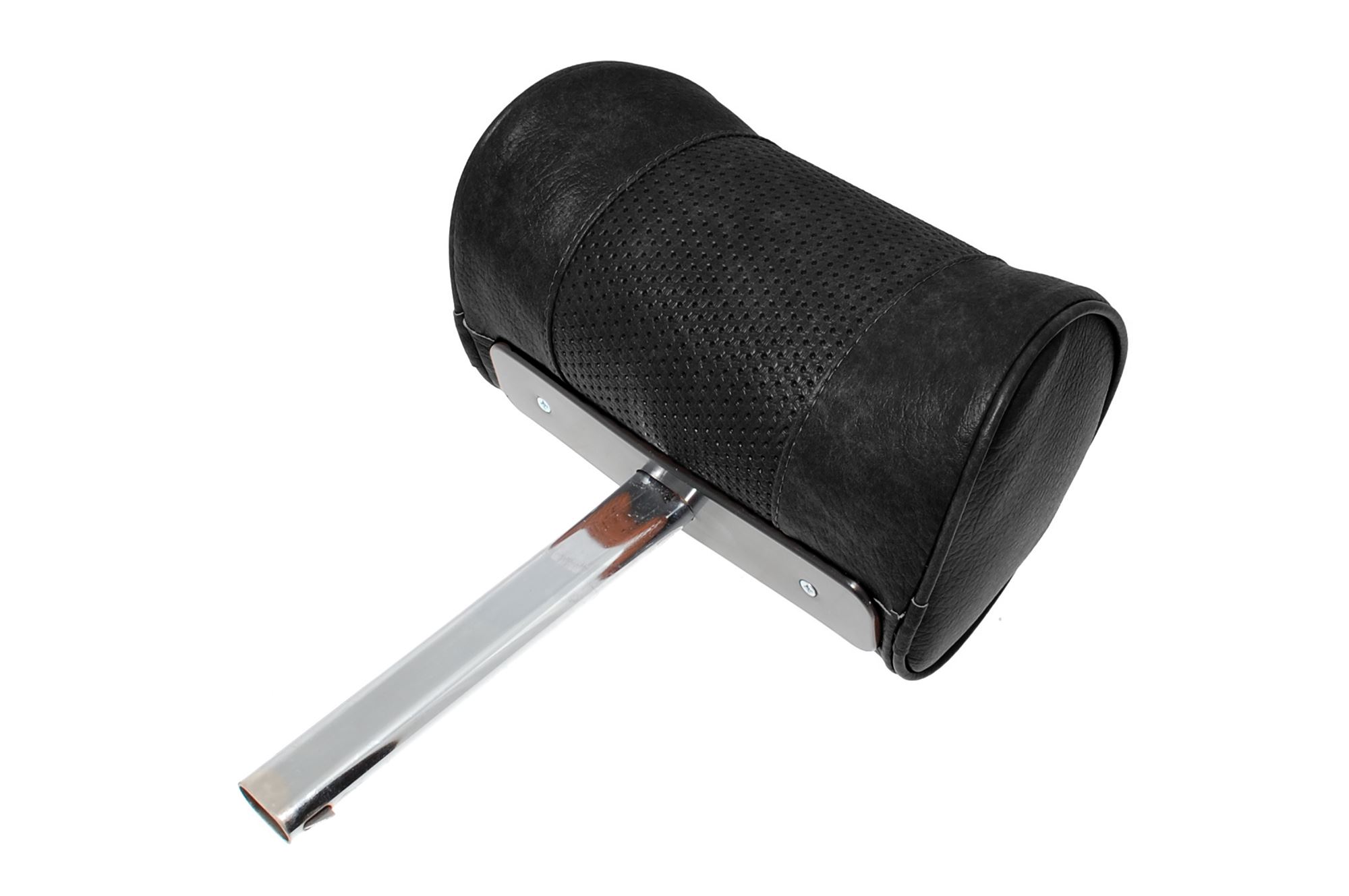 Headrest - D Shape - Half Perforated - Vinyl - Black - K2A301 | Rimmer Bros