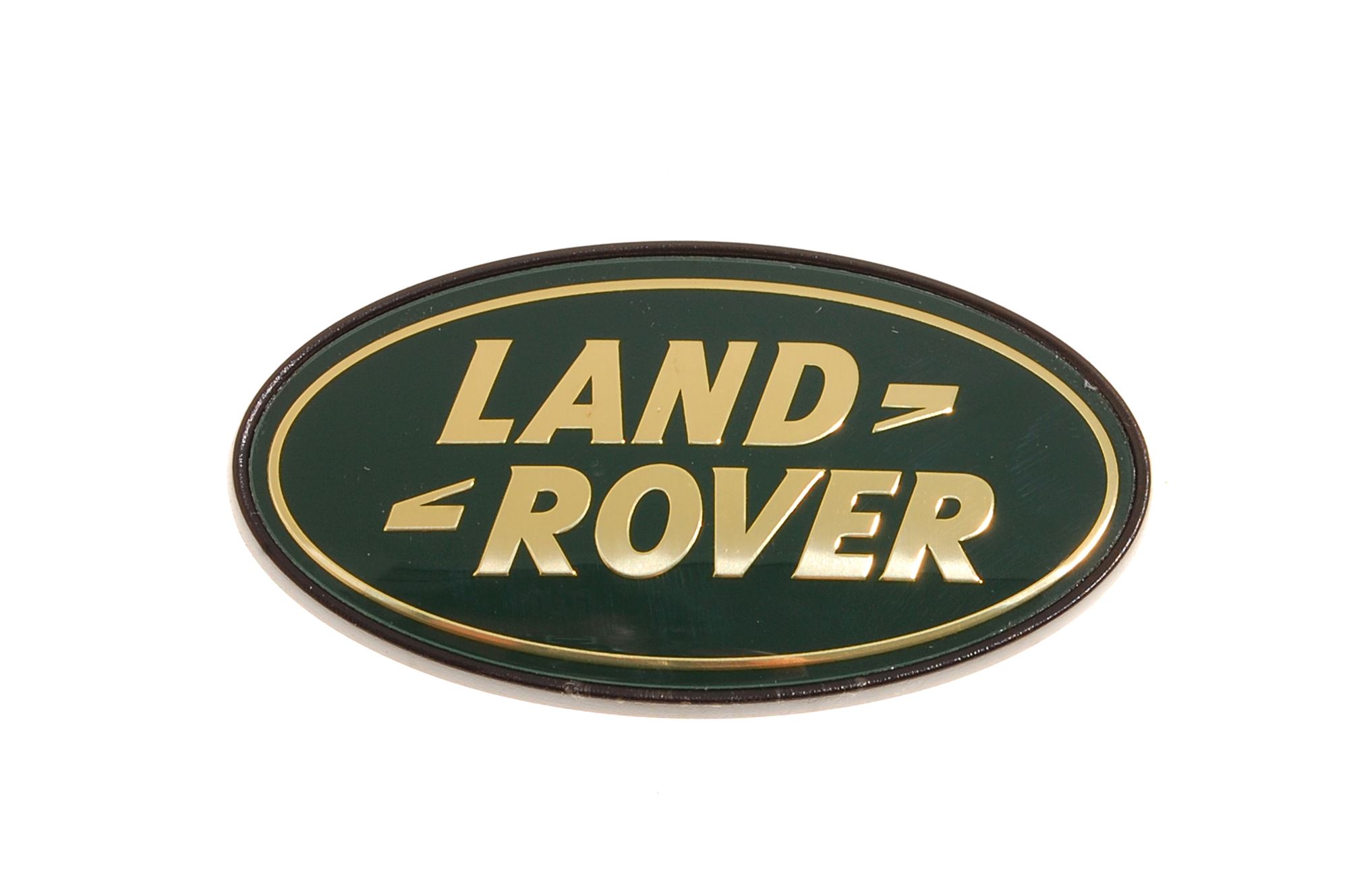 Genuine Land Rover Side Badge - Land Rover Oval - Gold on Green - LR001664