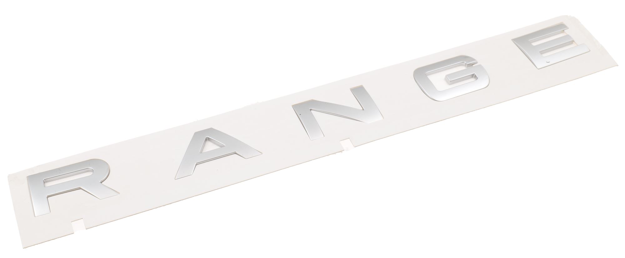 Genuine Land Rover Front Badge - RANGE - Atlas Silver - LR030773