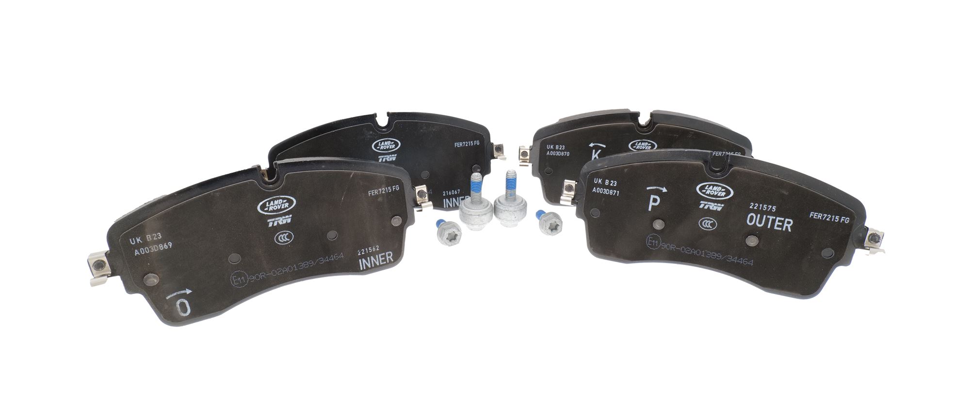 Brake Pad Set Front - LR162044 - Genuine | Rimmer Bros