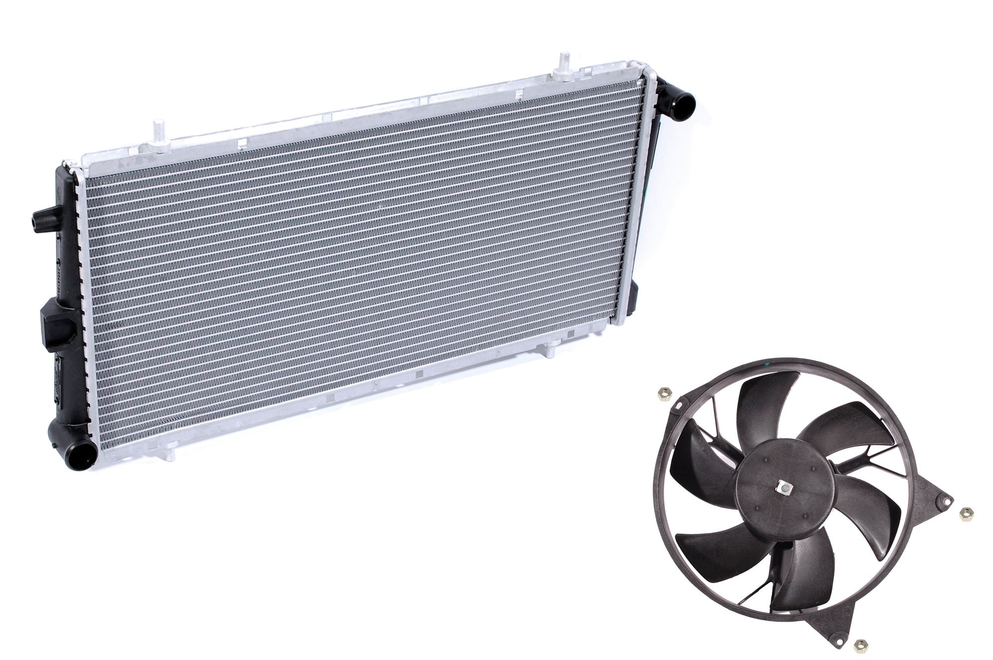 Radiator & Fan Kit - Twin Fan - MG TF - PCC000200K | Rimmer Bros