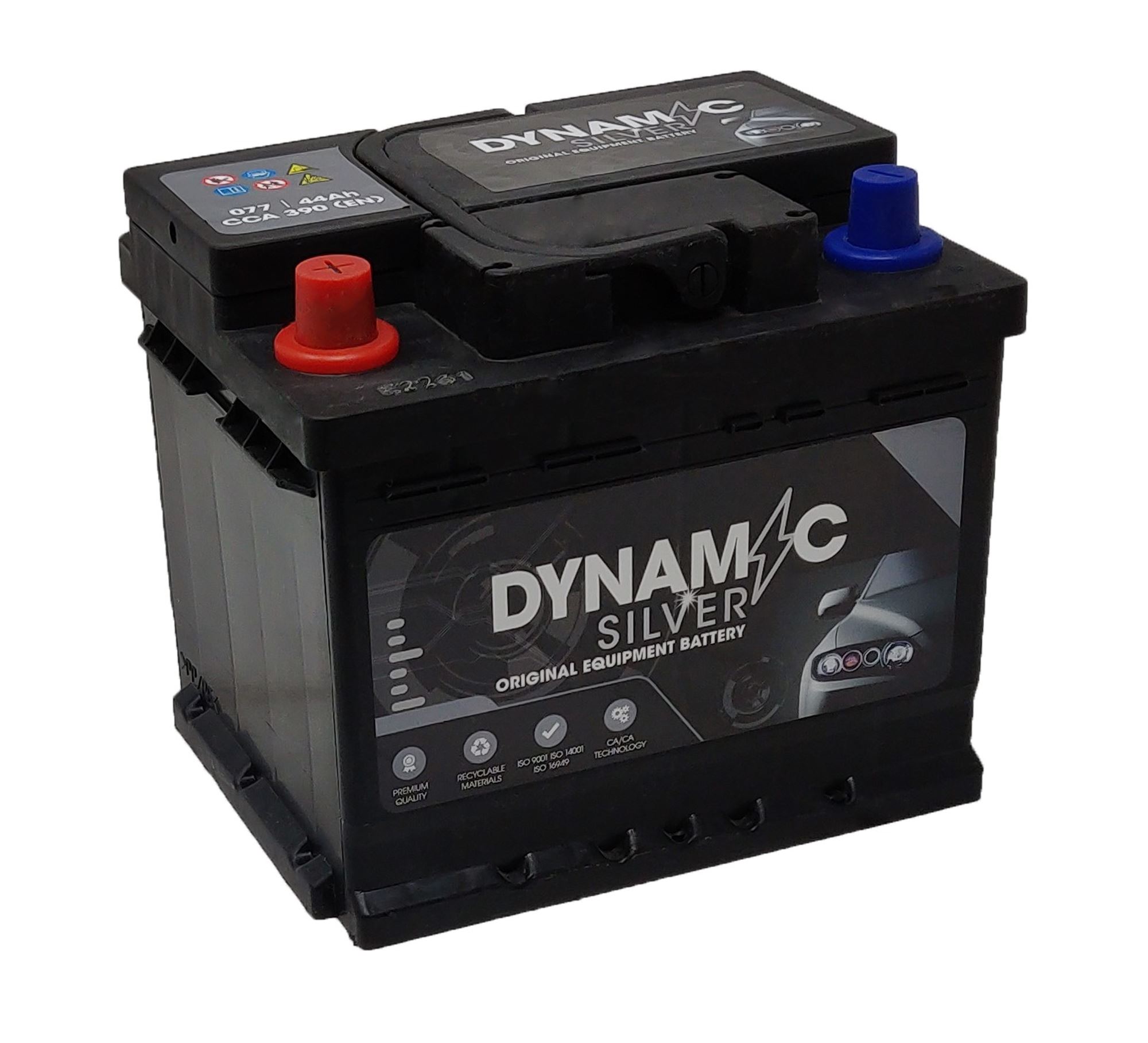 077 Battery 3 Year Warranty Dynamic Silver - RBAT077B