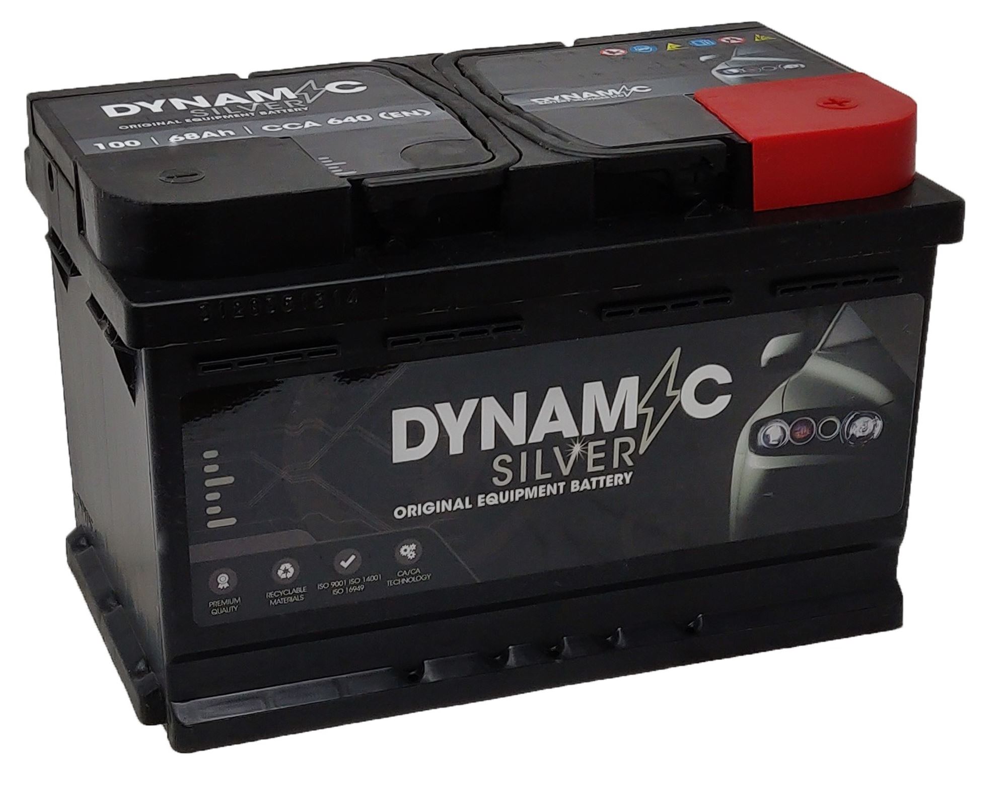 100 Battery 3 Year Warranty Dynamic Silver - RBAT100B