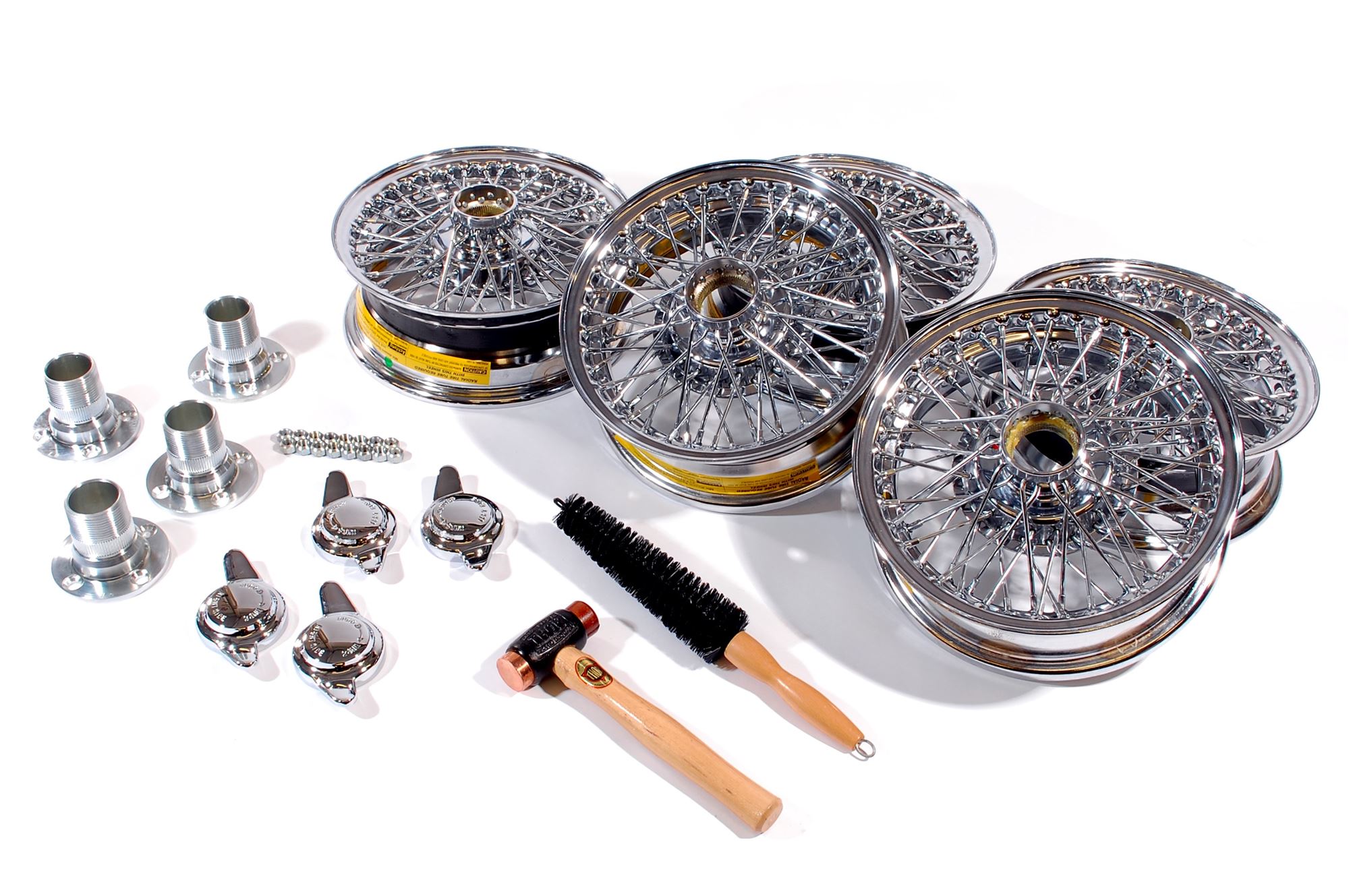 MWS Centre Lock Wire Wheels - 4.5 x 13 Two Ear - RL122145J