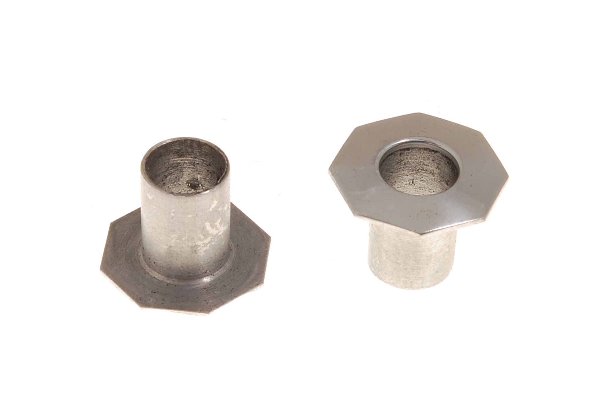 Lock Button Bezels - Octagonal - Alloy Pair - RP1156OCT | Rimmer Bros