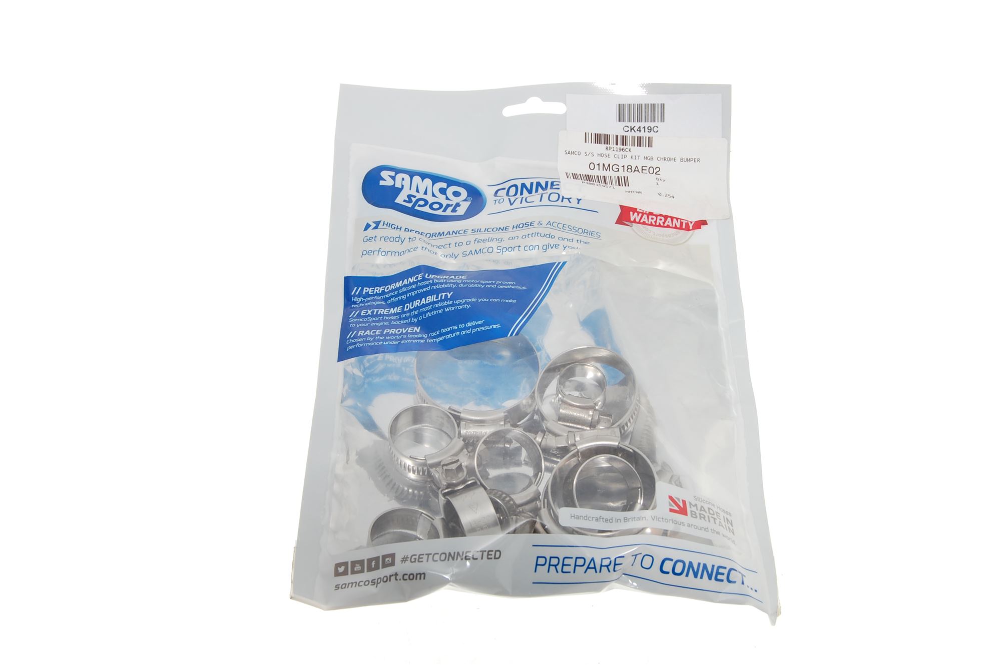 Samco Clip Kit - Stainless Steel - RP1196CK | Rimmer Bros