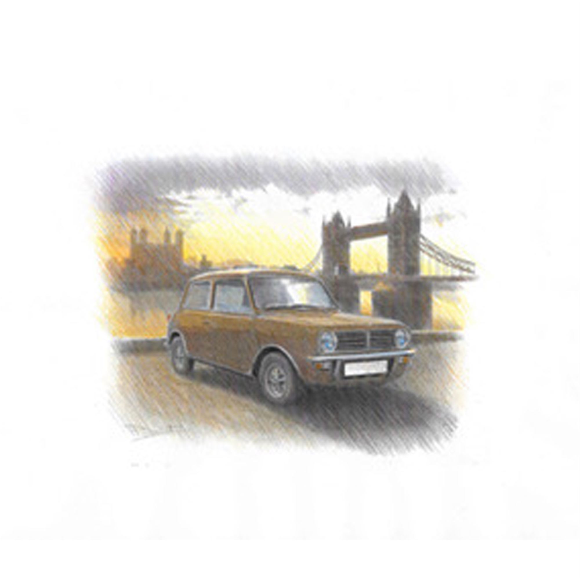 Mini Clubman Personalised Portrait in Colour - RP2227COL | Rimmer Bros