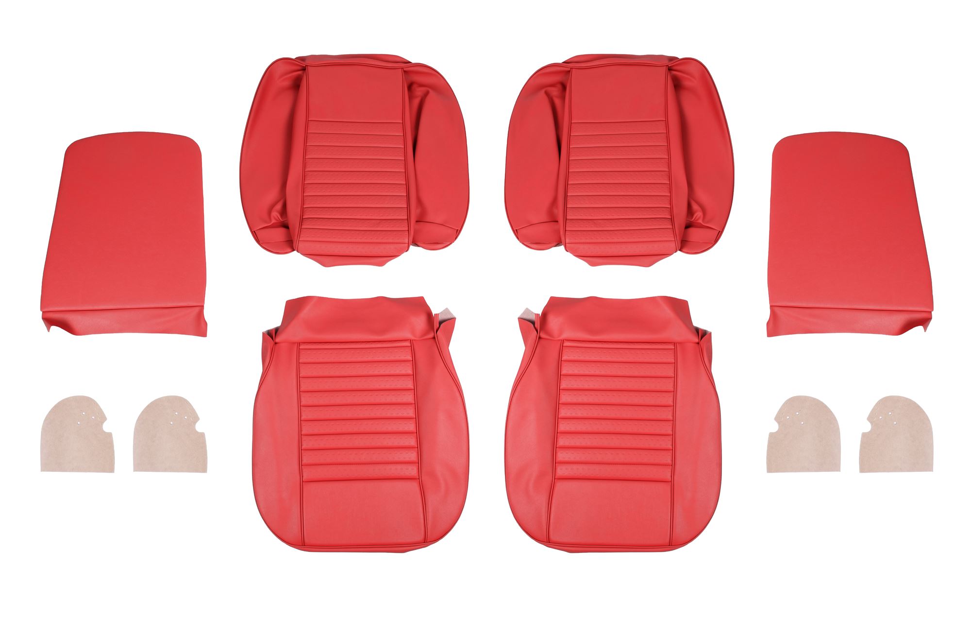 Triumph TR6 Vinyl Seat Cover Kit for 2 Seats - Red - RR1038RED | Rimmer ...