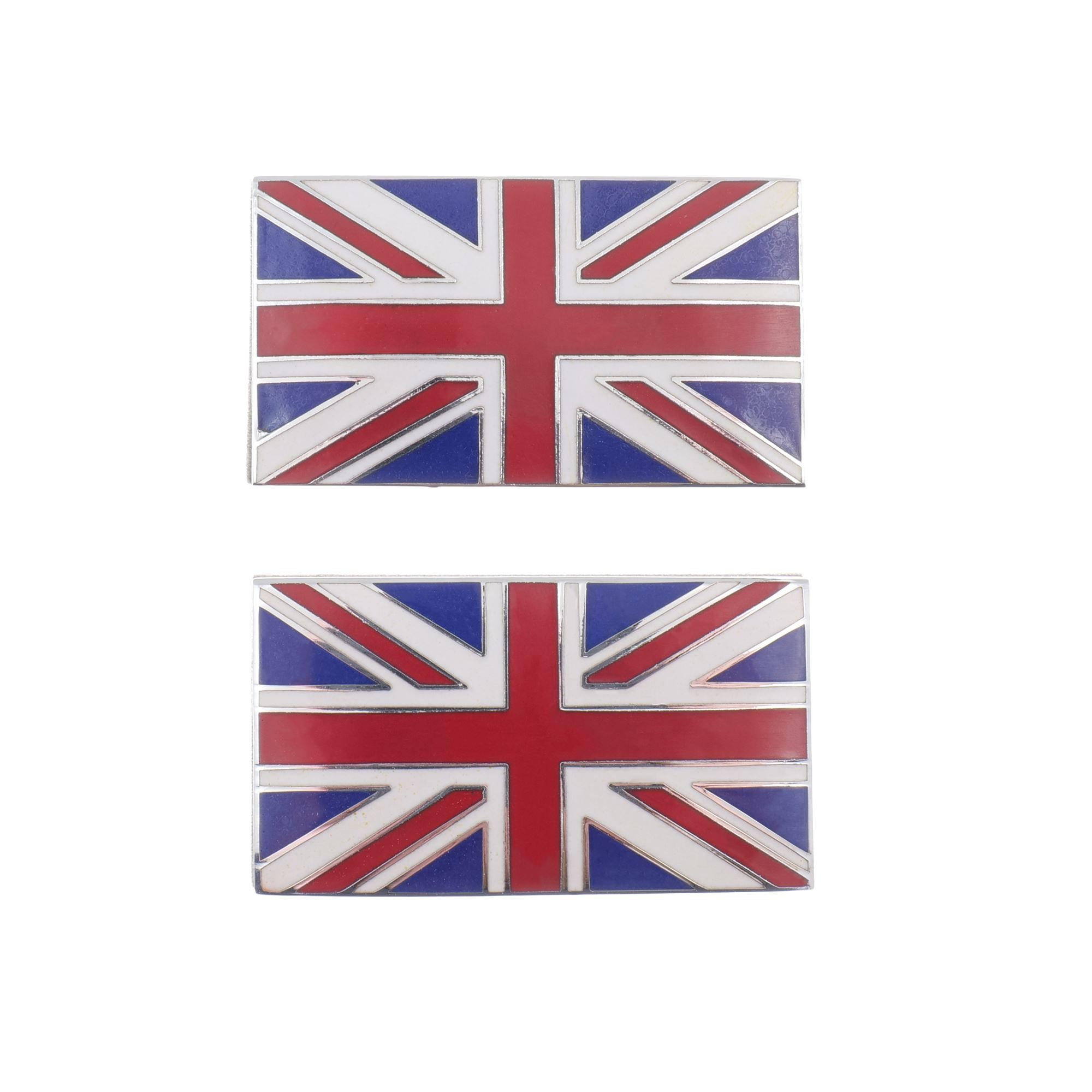 Union Jack Enamel Badge - 30 x 50mm (pair) - RX1299SE