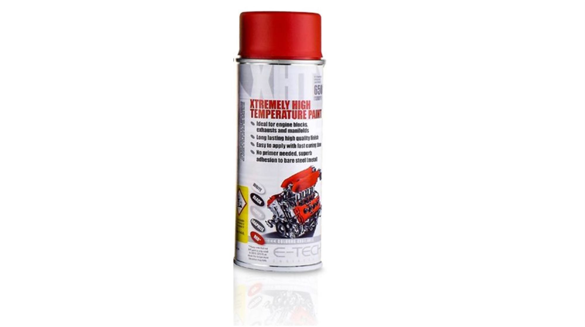 Xtremely High Temp Paint - 400ml Aerosol - Red - RX4093