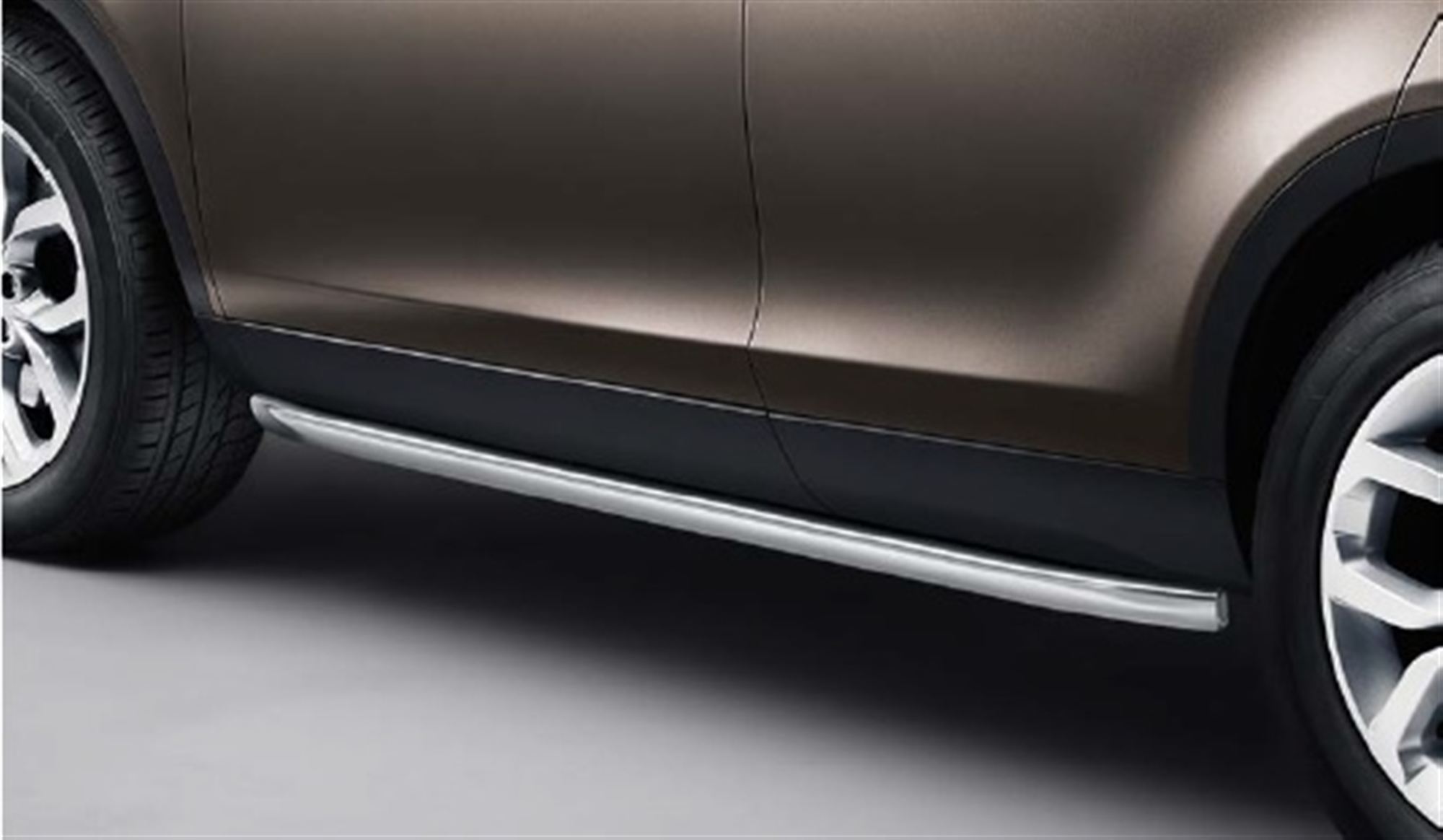 Genuine Land Rover Side Protection Tubes - Black (pair) - VPLCP0209