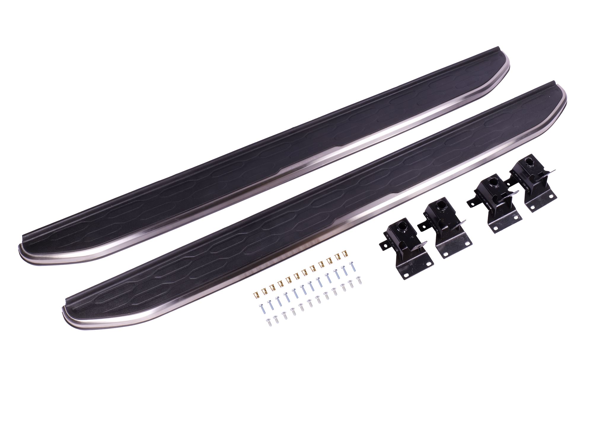 Side Steps - Aluminium with Black Tread Plate - VPLCP0210P