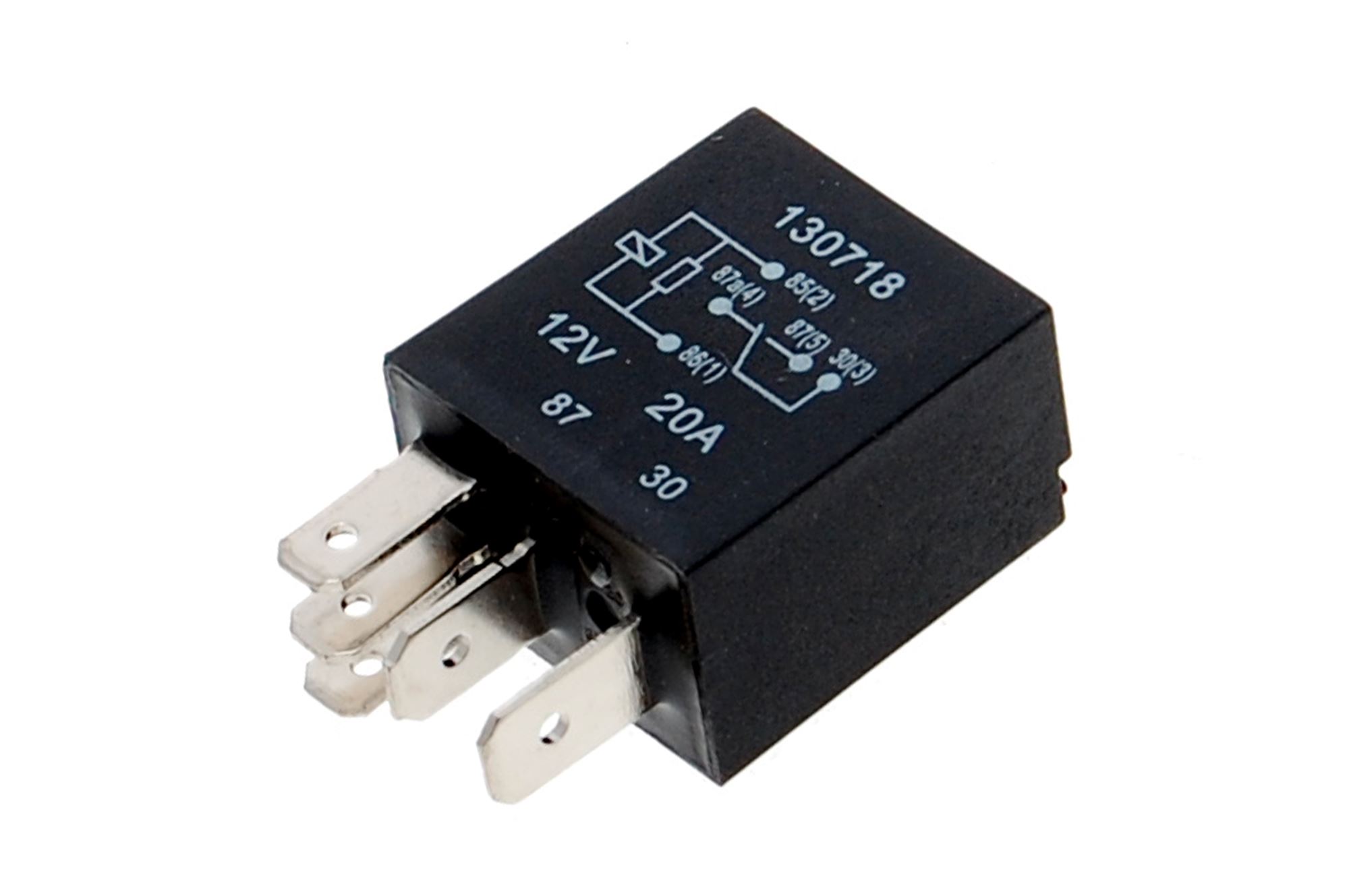 Relay - 20 Amp - Black - Micro - 5 Pin - LR138846P - Aftermarket ...