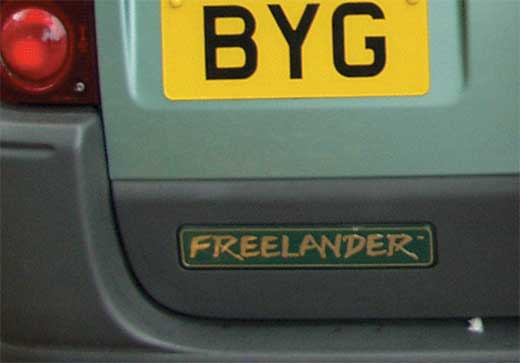 Rear Door Badge - Freelander - DAH100650 | Rimmer Bros