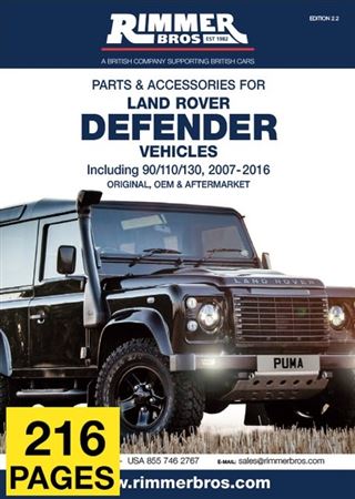 Land Rover Defender Catalogue 2007on - DEFENDER CAT 07 ON - Rimmer Bros ...
