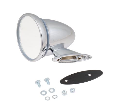 Bullet Door Mirror - RH or LH - Chrome - GAM105