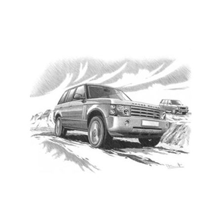 Range Rover L322 - 2001-2005 Personalised Portrait in Colour ...