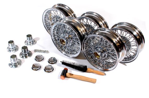 GT6 MWS 60 Spoke Wire Wheel Conversion Kits - Set of 5