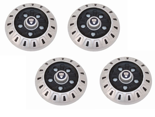 Plastic Wheel Trim - Silver/Black - Set of 4 - CRC3144K | Rimmer Bros