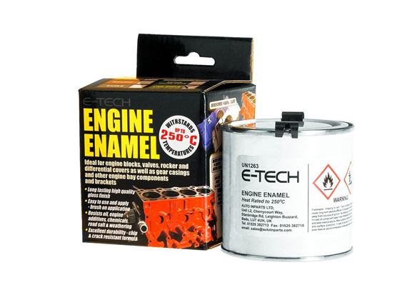 Engine Enamel - 250ml Brush On - Red - RX4096 - E-TECH