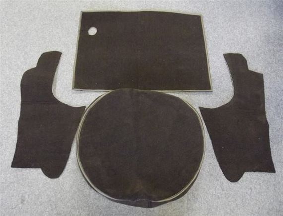 Boot Carpet Set - Non Moulded - Black - MGB/C Roadster - RP1232BLACK ...